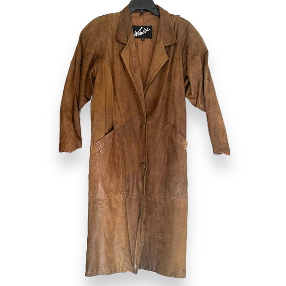 Winlit | Jackets & Coats | Winlit Vintage Leather Trench Coat | Poshmark